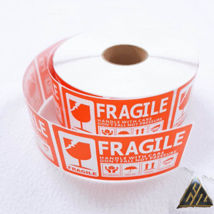 (1000 Pieces) Fragile Sticker Stickers Pelekat Handle with Care Stiker ...