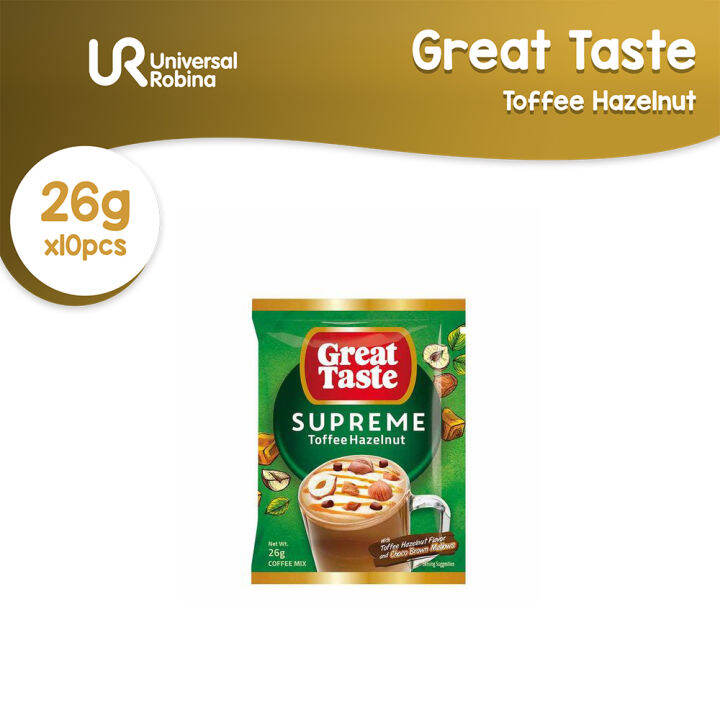 Great Taste Supreme Toffee Hazelnut (26g x 10) | Lazada PH