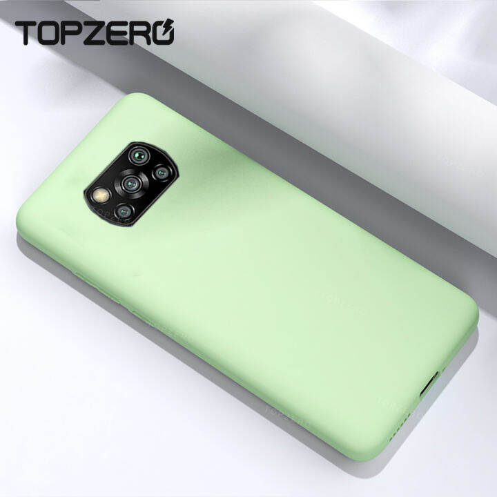 TOPZERO เคสโทรศัพท์ Xiaomi POCO X3 NFC,เคสซิลิโคนเหลวนิ่มหรูหราฝาหลังยางบาง | Lazada.co.th