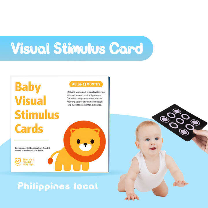 Kissdora Baby Early Education Card Infant Visual Stimulus Cards Black ...