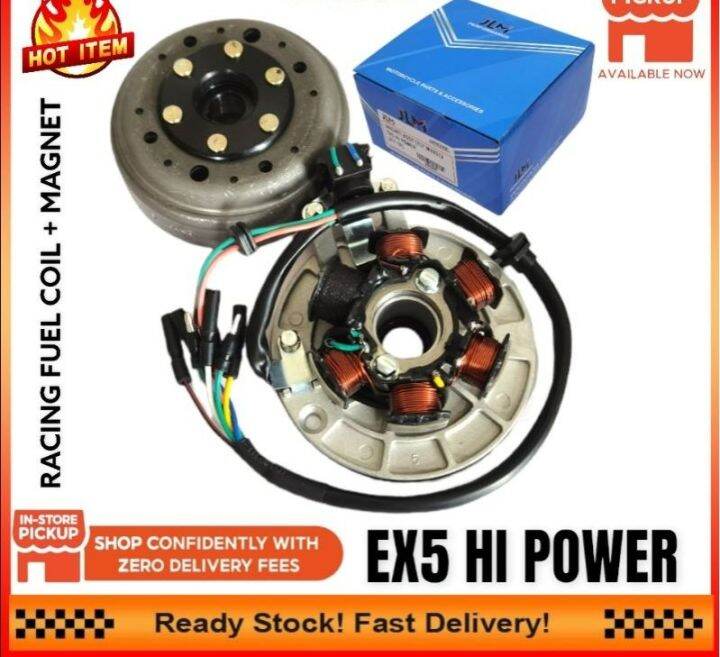 EX5 HI POWER RACING FUEL COIL SET WITH MAGNET ASSY QUALITY COIL PRODUCT JLM | Lazada