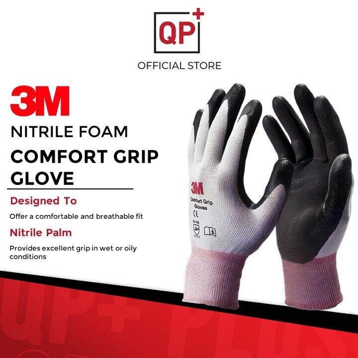3M COMFORT GRIP NITRILE FOAM COATED GLOVES MULTIPURPOSE (SARUNG TANGAN ...