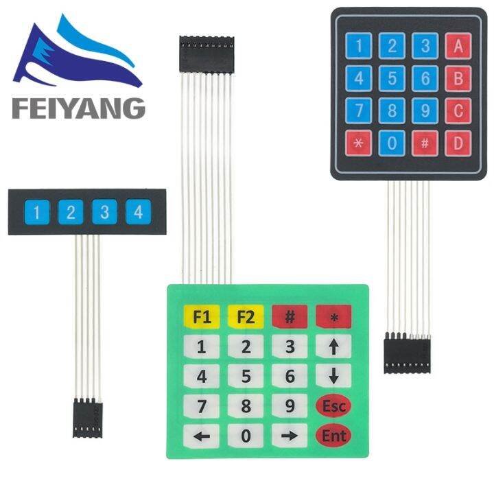 1 4 4 4 4 5 Matrix Array Matrix Keyboard 16 Key Membrane Switch Keypad