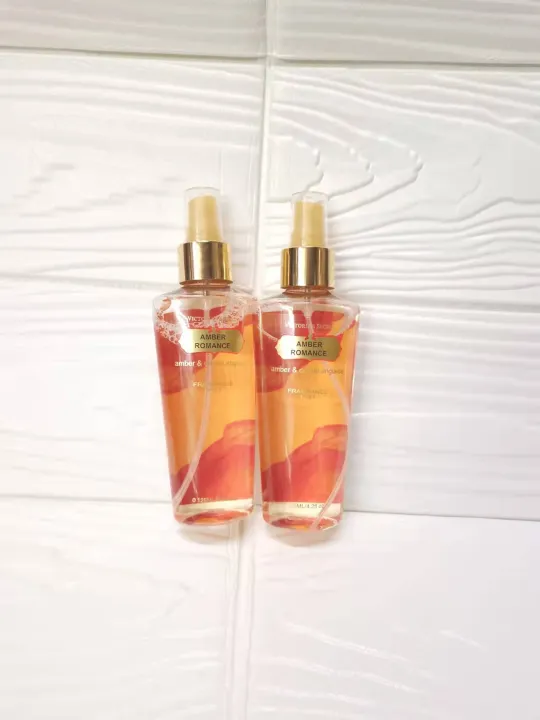 ( 2pcs ) AMBER ROMANCE Fragrance body mist Victoria's Secret 125ml | Lazada PH