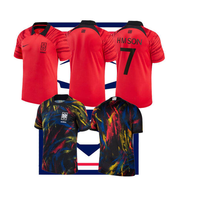 South Korea Jersey 2022 World Cup No.7 HM SON Home Away Football Jersey ...
