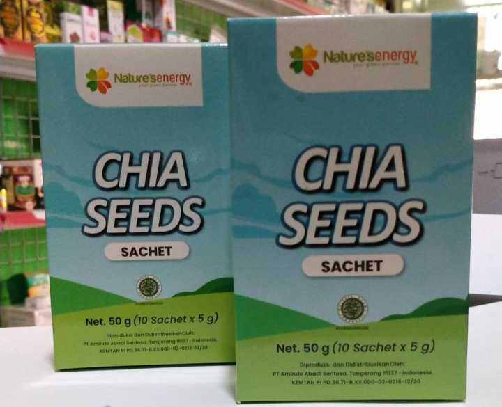 Organic Chia Seed sachet 50 gram ISI 5 saset | Lazada Indonesia