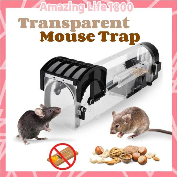 Transparent Smart Mouse Trap Mice Catcher Rat Rodents Cage Rat ...