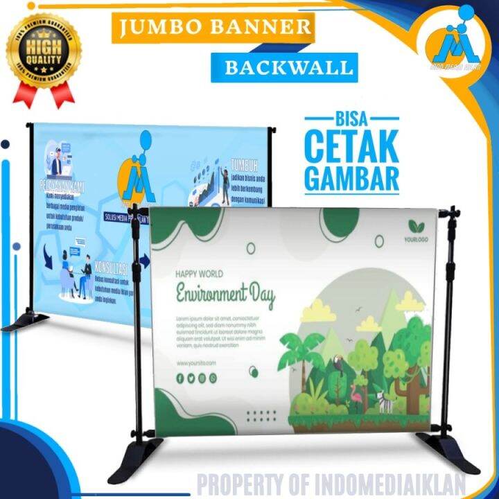 backwall, backdrop, stand jumbo banner | Lazada Indonesia