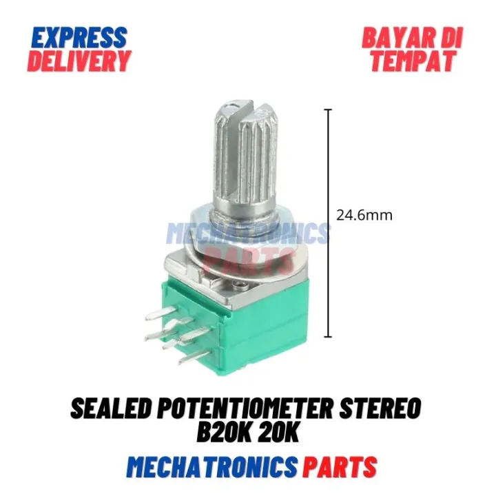 Sealed Potentiometer Potensiometer potensio Stereo B20K 20K | Lazada ...