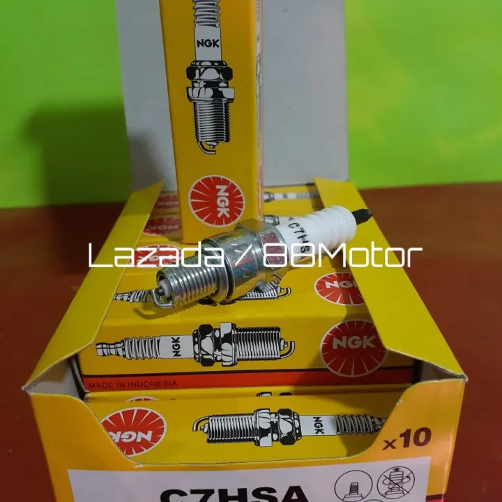 busi motor bebek supra x lama / revo lama / grand / win 100 = NGK C7HSA ...