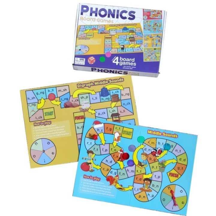 Phonics Board Game 💁‍♀️มาแล้วจ้าบอร์ดเกม เล่นเหมือนบันไดงู นอกจากความ ...