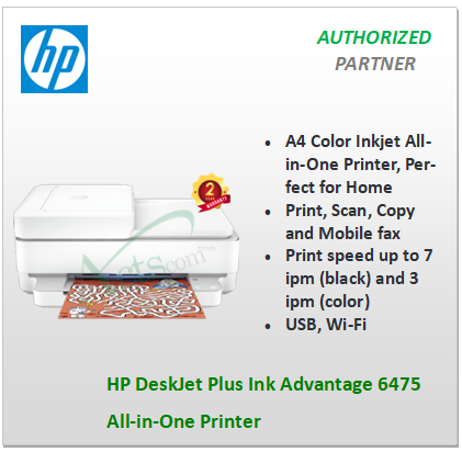 HP DeskJet Plus Ink Advantage 6475 All-in-One Printer | Lazada
