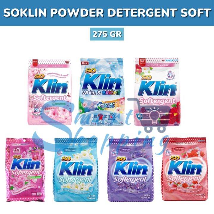 SOKLIN POWDER DETERGENT SOFT 275 GR / DETERGENT BUBUK | Lazada Indonesia