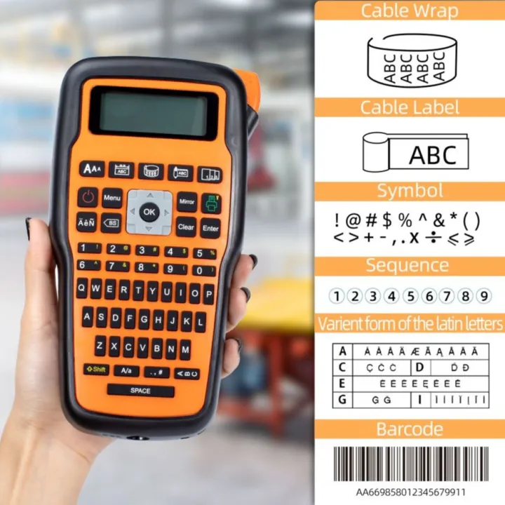 Unistar E100 Portable Label Maker Machine and Tape Compatible for ...