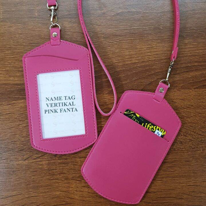 Name Tag Kulit Id Card Kartu Nama Gantungan Nametag Idcard AR35 ...