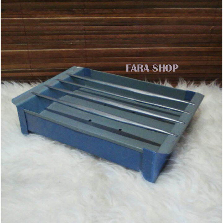 Tempat Bakaran Sate / Alat Pemanggang Bakaran Kotak Tebal | Lazada ...