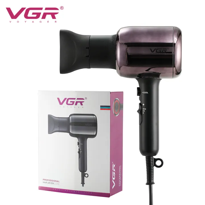 VGR V-418 Negative Ionic Hair Dryer T-shaped Structure Ultra-large Air Volume Smooth Luster ...