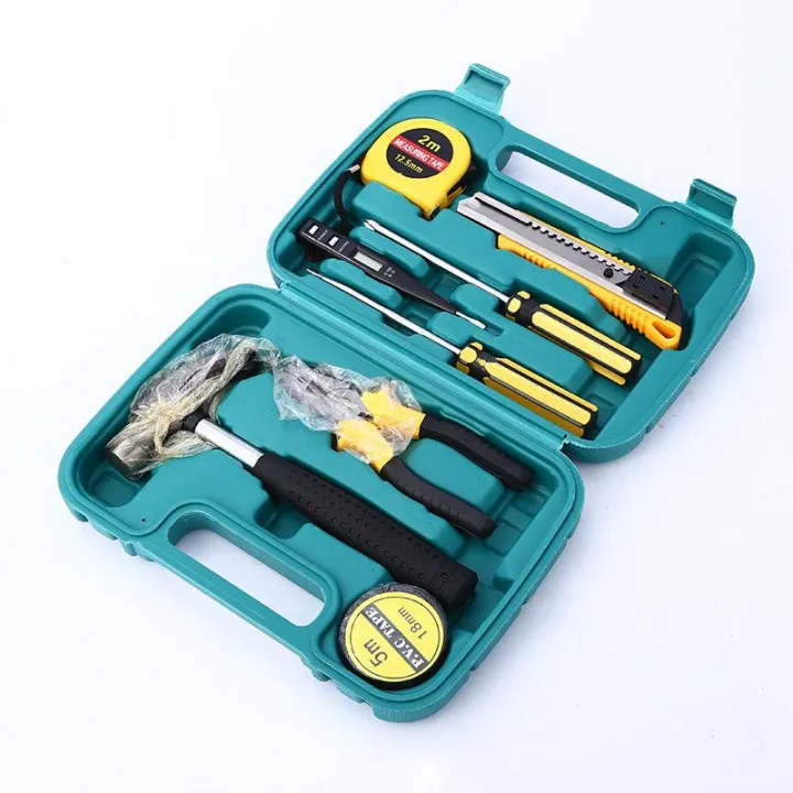 9 pcs Small Tool Kit, Mini Portable Tool Set, Hand Tool Repair Kit At ...