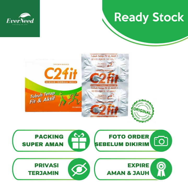 C2 Fit Per Strip 4 Butir (MULTIVITAMIN MENGANDUNG VITAMIN C) | Lazada ...