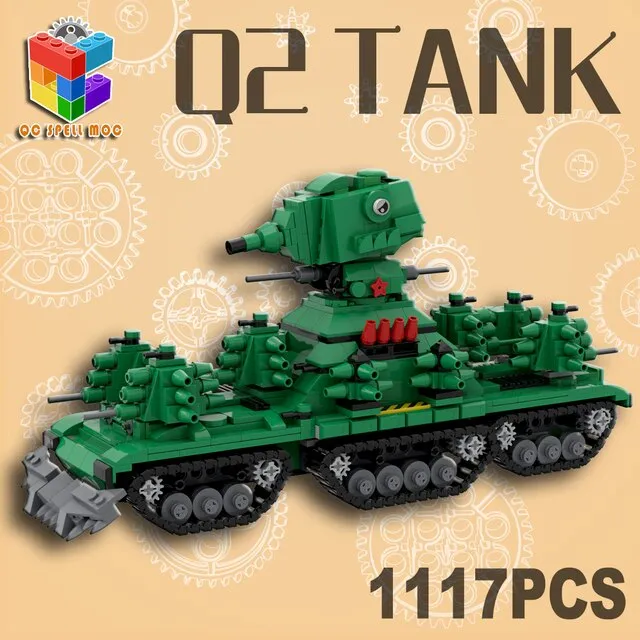Seven Color Creative Building Blocks MOC World War II KV44 World German ...