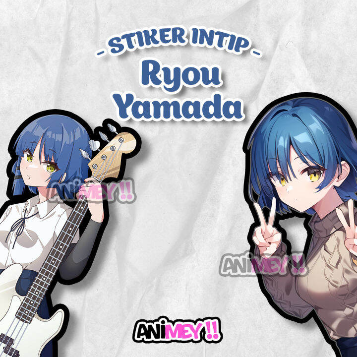 Stiker Intip Samping Ryou Yamada Bochi / Sticker Anime Waterproof ...