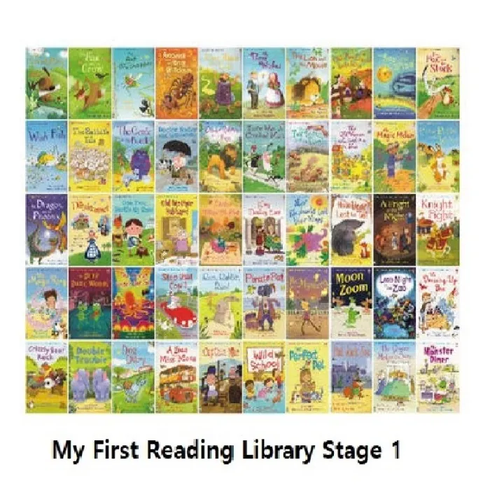 Usborne My First Reading Library Stage 1 English Book Child Kids Word ...
