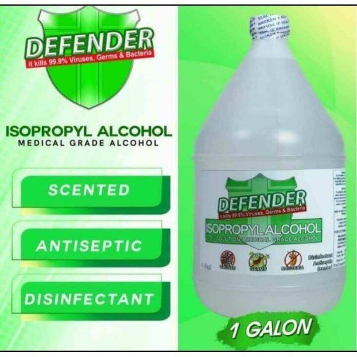DEFENDER ISOPROPHYL ALCOHOL 3.2 LITER (1 GALLON) | Lazada PH