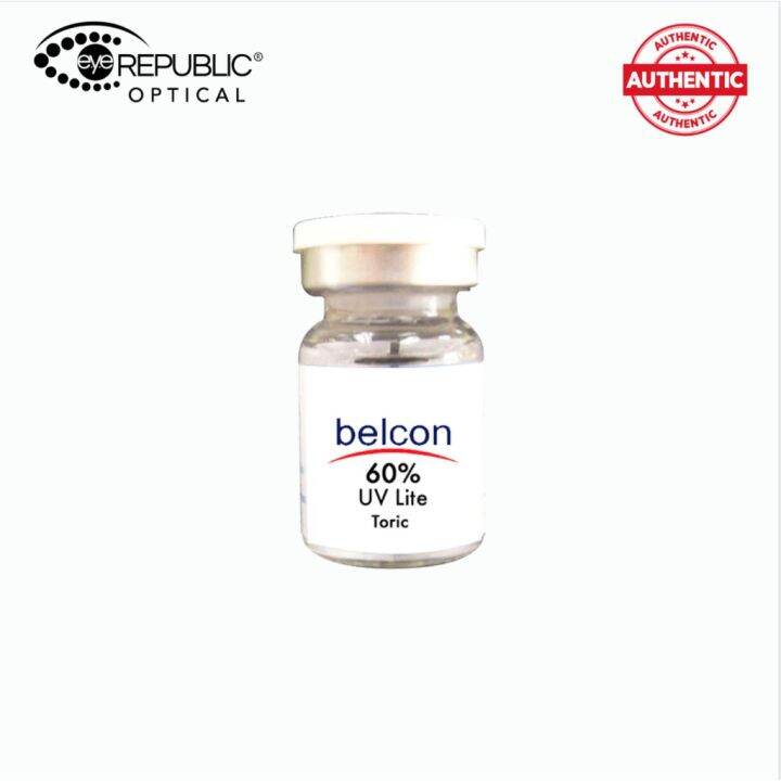 Belcon 60% UV Lite Toric/Astigmatism Contact Lenses Disposable Yearly ...