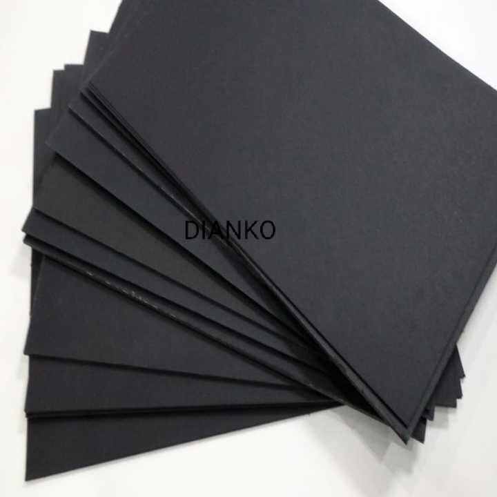 Kertas Karton Linen Hitam 200 gsm A4 - Black Linen Hitam A4 | Lazada ...