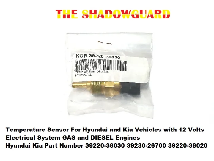 Temperature Sensor For All Hyundai and Kia Vehicles with 12 Volts ...