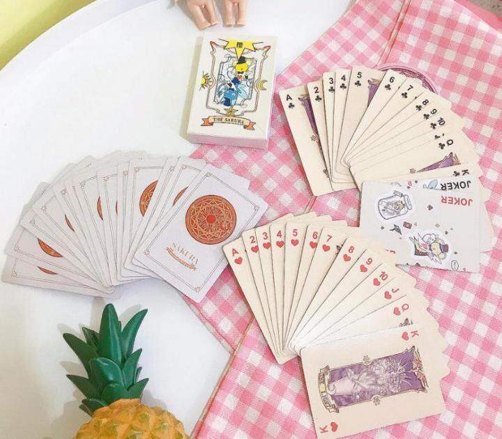 54Sheets/Box Cute Anime Card Captor Sakura Poker Cards Comics Character ...