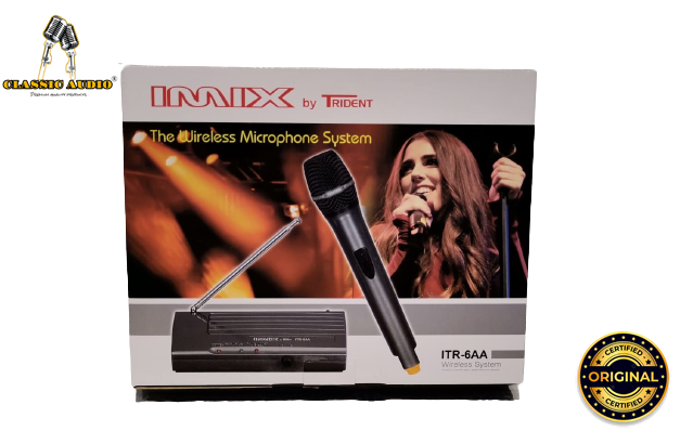 ORIGINAL IMIX by TRIDENT ITR-6AA PROFESSIONAL WIRELESS MICROPHONE ...