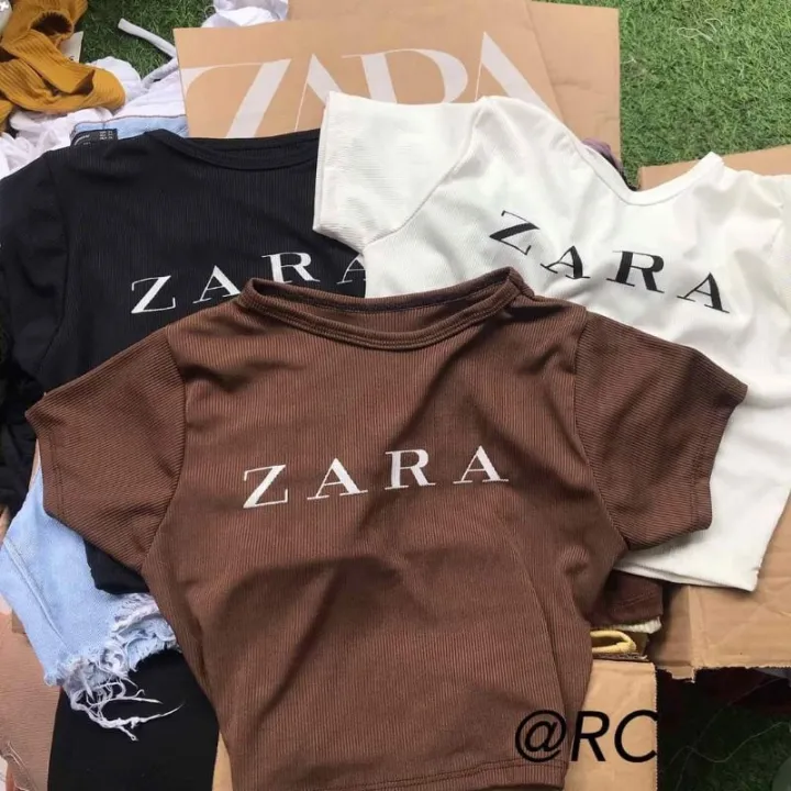 ZAHARA ZARA Round Neck PH REPRO Knitted Crop Top | Lazada PH