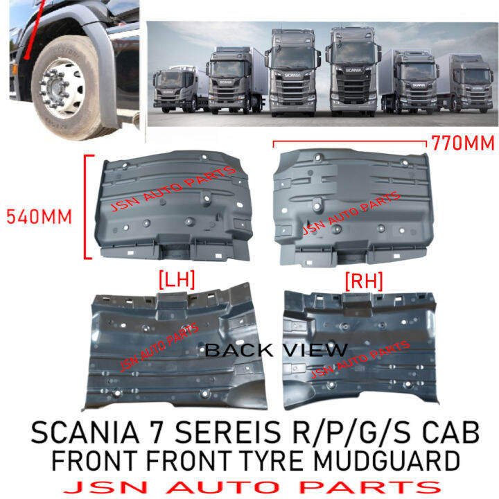 J130S18 FRONT FRONT TYRE MUDGUARD SCANIA 7S 7 SERIES R/P/G/S CAB ...