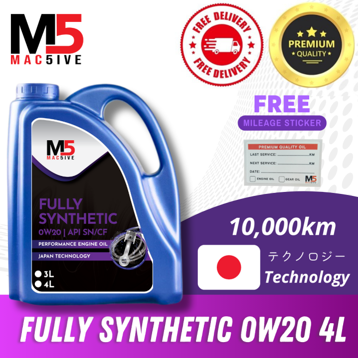 MAC5IVE FULLY SYNTHETIC ENGINE OIL 0W-20 | Lazada