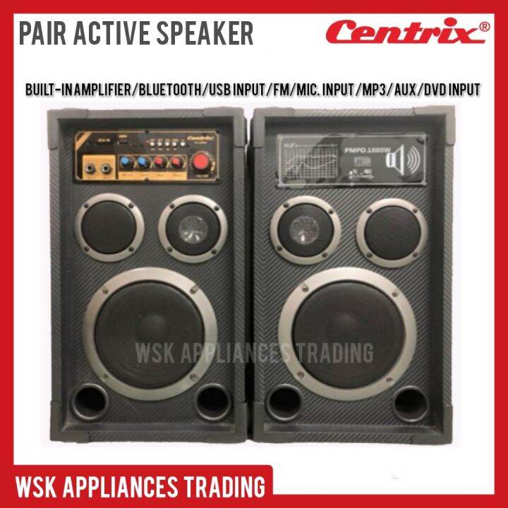 Centrix 6.5" Professional Indoor/Outdoor Pair Speaker with Built-in ...