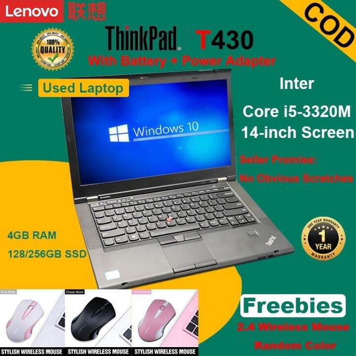 [Freebie COD] Lenovo ThinkPad T430 2nd Hand Laptop 14-in 4 128GB Used ...