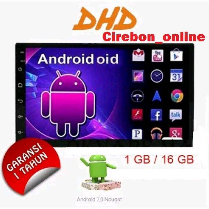Head Unit Double Din Android 7 inch DHD 7001 Full HD 1080 Touch Screen ...
