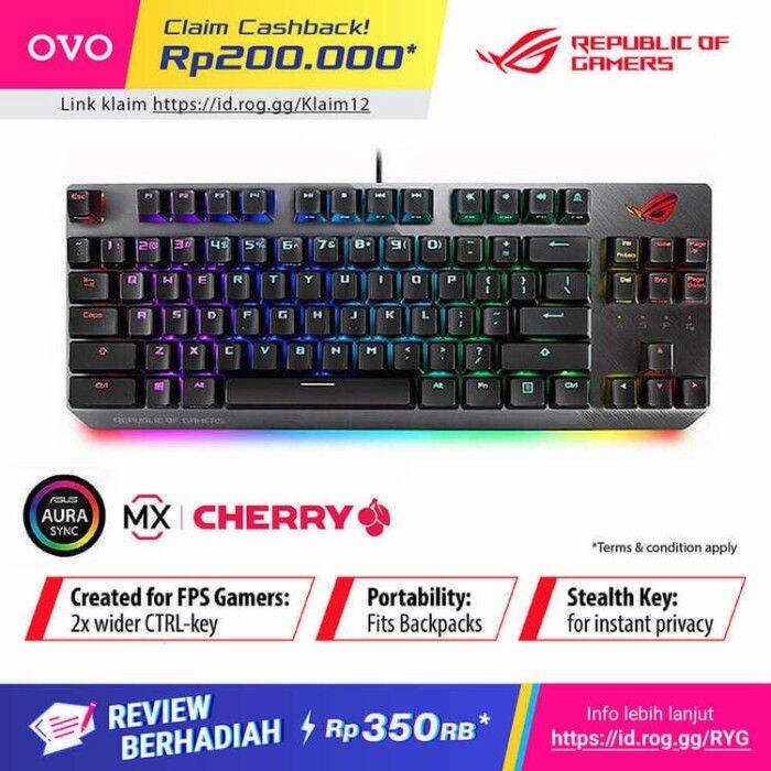 Siap Kirim ASUS ROG Strix Scope TKL - Wired Mechanical RGB Gaming ...