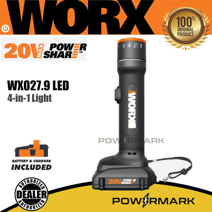 WORX WX027.9 LED 4-in-1 Light (Battery and Charger included) | Lazada PH