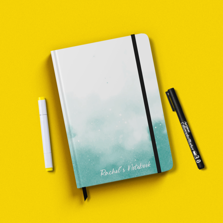 Notes Notebook Custom Nama Cover Depan Pastel Ukuran A5 A6 Isi 150 ...