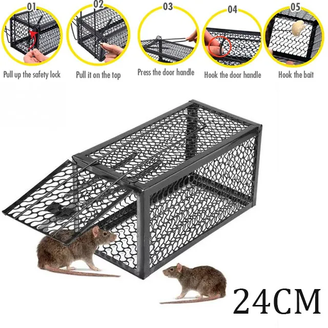 Rat Cage-24cm Mouse Cage Rat Trap Pest Control Animal Trap Mouse Bait ...