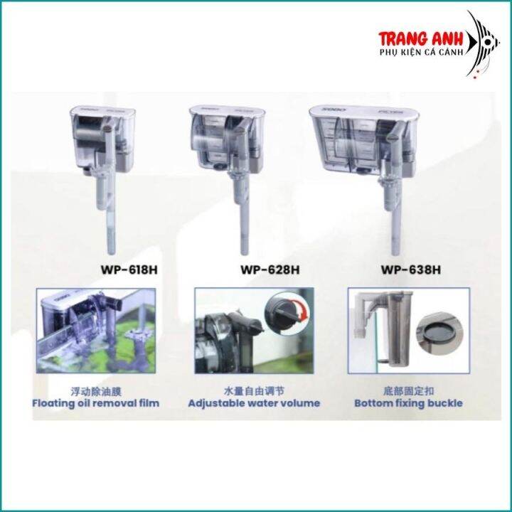 Máy lọc thác mini Sobo WP 618H - Máy lọc treo hồ cá cảnh | Lazada.vn