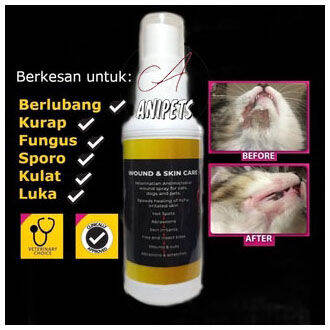 Ubat Luka Kucing / Spray Kucing / Cat Spray / Ubat Kurap Kucing Untuk ...