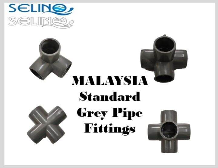 PVC FITTING 3 WAY 4 WAY 5 WAY CROSS JOINTS MALAYSIA STANDARD DIY RACK PVC RACK FITTING 15mm 20mm ...
