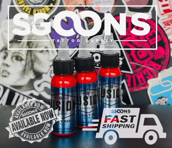 Professional and Original Really Red Fusion Tattoo Inks- Made in USA ...