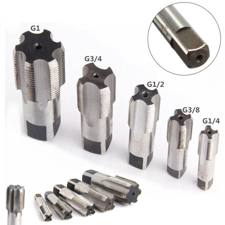 G1/8 1/4 3/8 1/2 3/4 1ไฮสปีดเรียวท่อแตะ BSP โลหะสกรูเครื่องมือตัดด้าย ...
