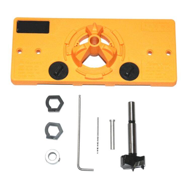 Concealed 35MM Cup Style Hinge Jig Boring Hole Drill Guide + Forstner ...