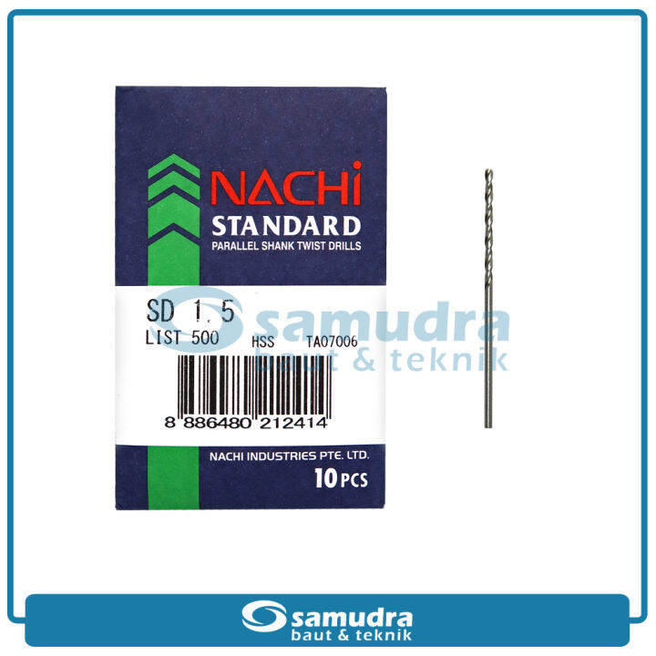 NACHI Mata Bor Besi 1.5 mm Asli Matabor Kayu HSS 1.5mm Drill Bits Ori | Lazada Indonesia