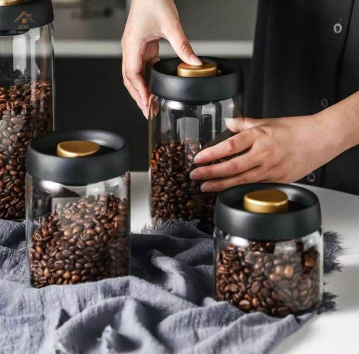 DXL Coffee Cans Vacuum Food Grade Sealed Cans Glass Storage Cans Coffee ...